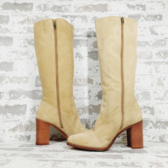 Vince Camuto | Shoes | New Vince Camuto Peaplanig Tan Suede Knee High ...